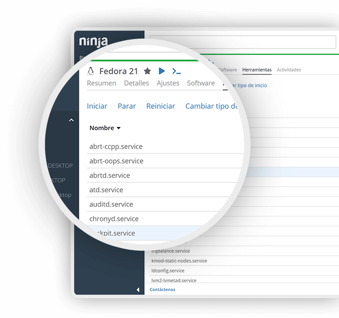 Supervisión y gestión de Linux - NinjaOne