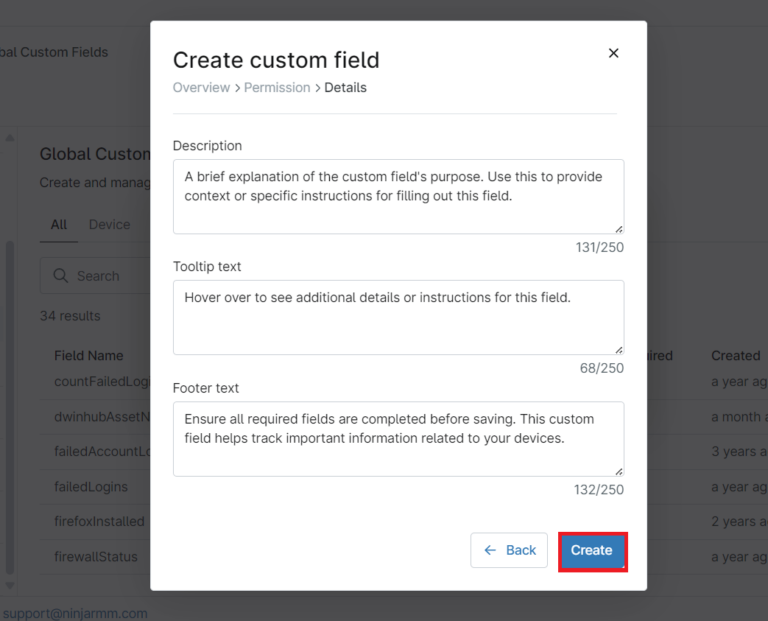 Custom Fields