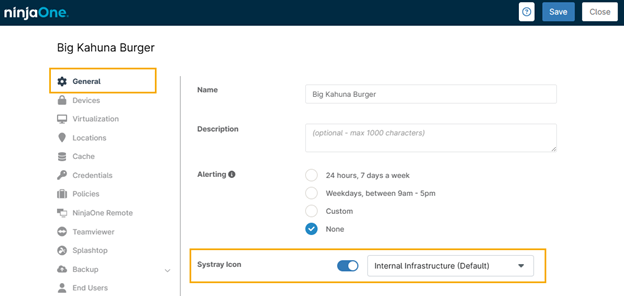 SysTray Setup | NinjaOne