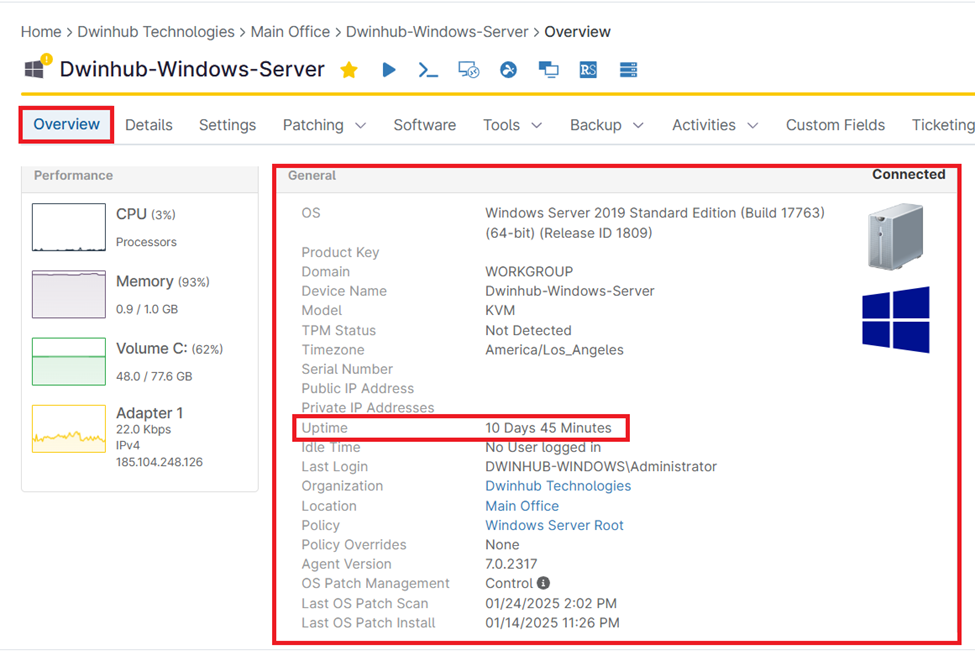 How to Show System Uptime on Windows | NinajOne