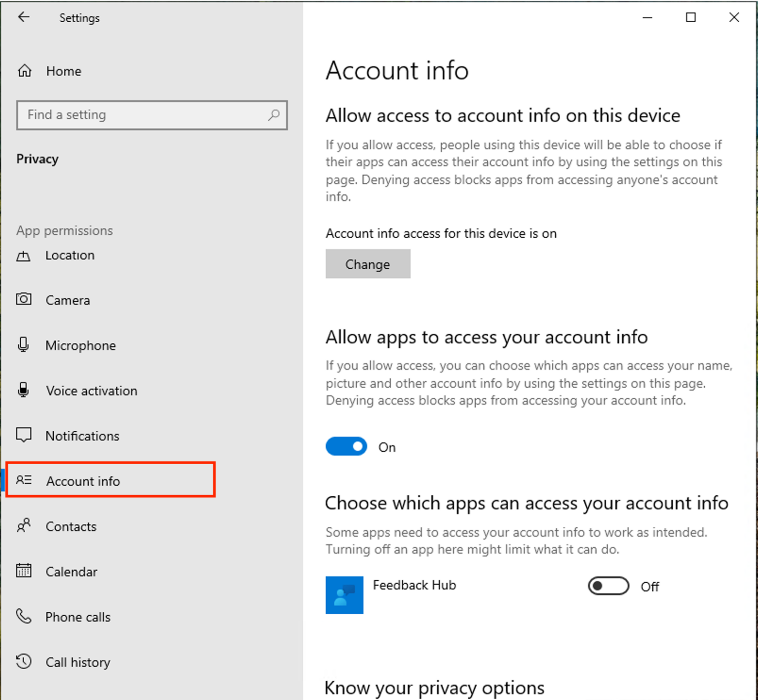 Allow or Deny OS and Apps Access to Account Info in Windows | NinjaOne