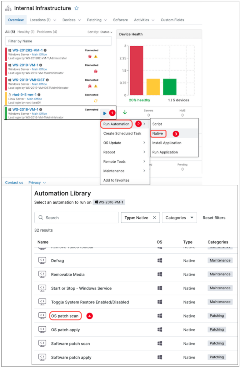 Viewing Applicable Patches | NinjaOne
