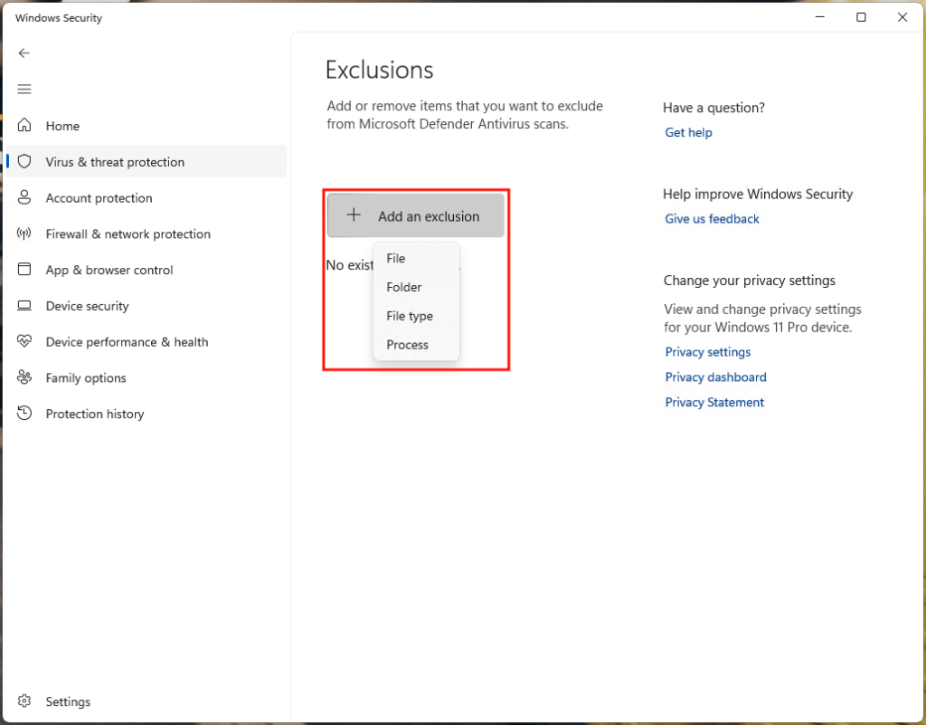 Remove Exclusions from Microsoft Defender Antivirus in Windows 10/11 ...