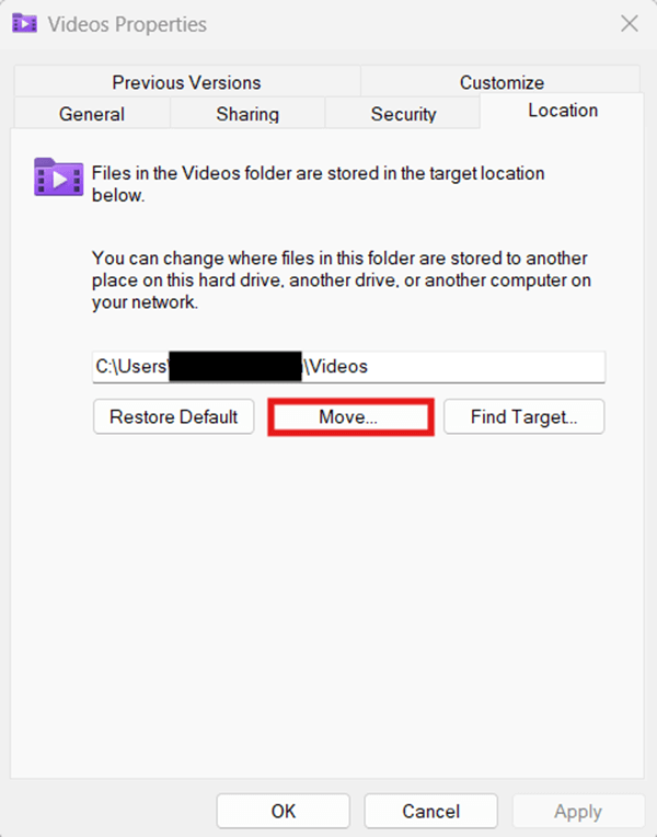 How to Change the Default Videos Folder Location | Windows 11 | NinjaOne