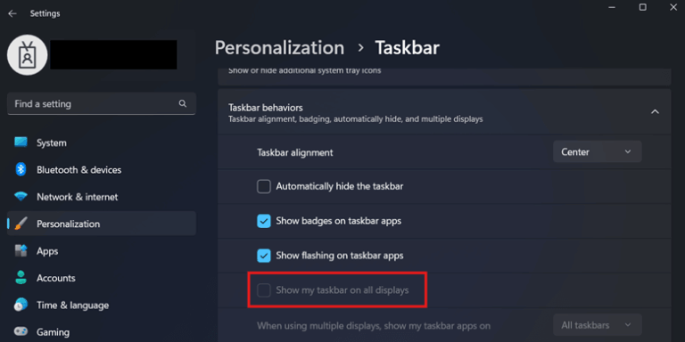 Managing Taskbar Display Across Multiple Monitors in Windows 11 | NinjaOne