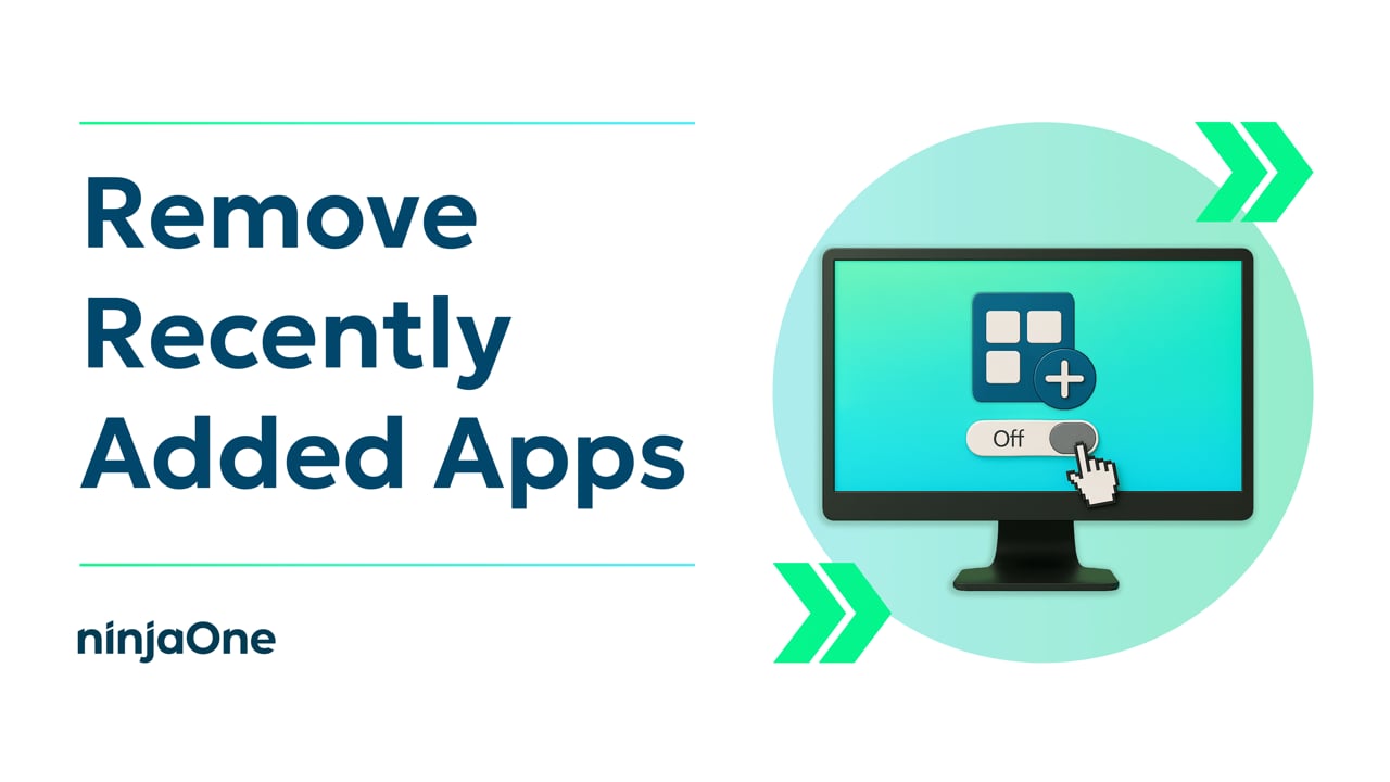 How to Add or Remove Recently Added Apps on the Start Menu | IT Video Hub | NinjaOne