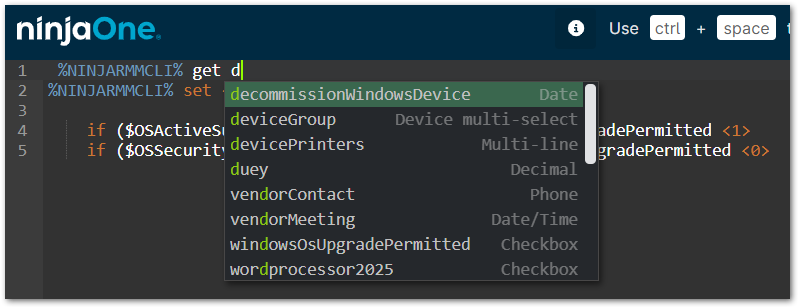 Reading from or Writing to Custom Fields in Scripts - NinjaOne