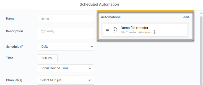 File Transfer Automation - NinjaOne