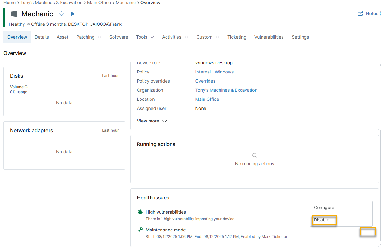 NinjaOne Endpoint Management: Maintenance Mode - NinjaOne