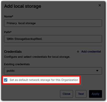 NinjaOne Backup: Almacenamiento de la red - NinjaOne